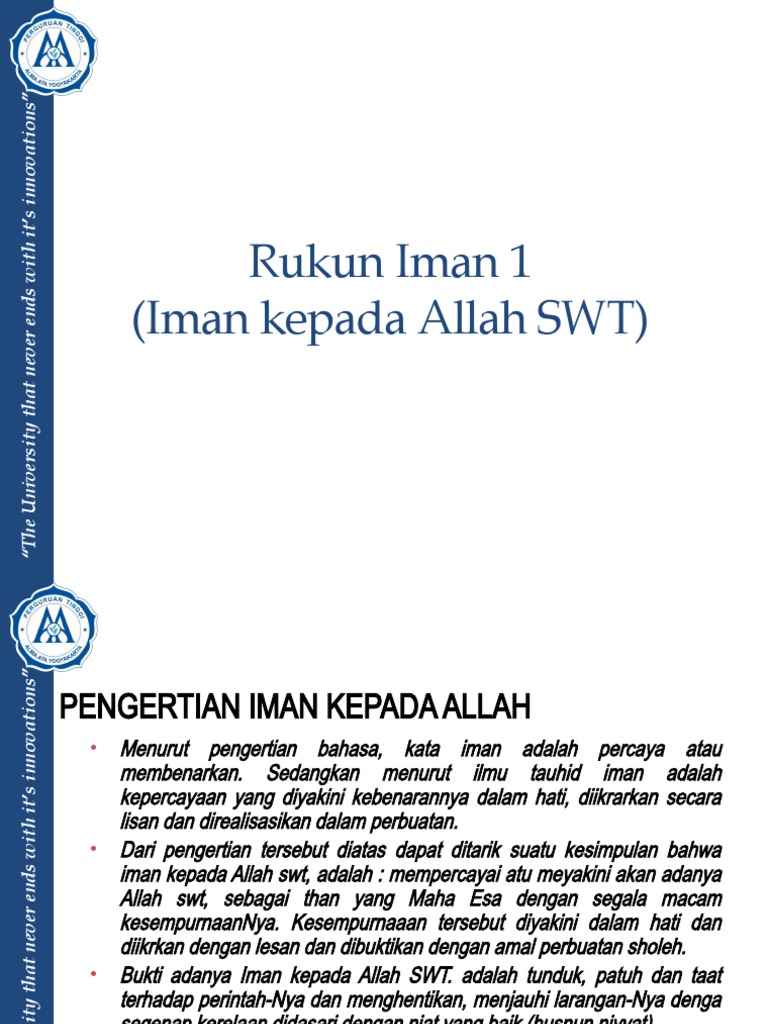 Iman Kepada Allah | PDF