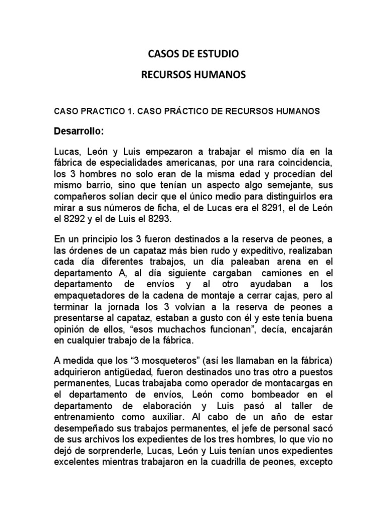 Casos de Estudio 2 | PDF