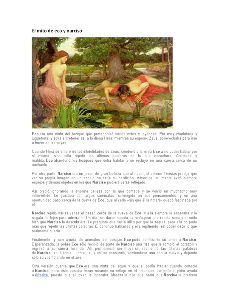 El Mito de Eco y Narciso | PDF