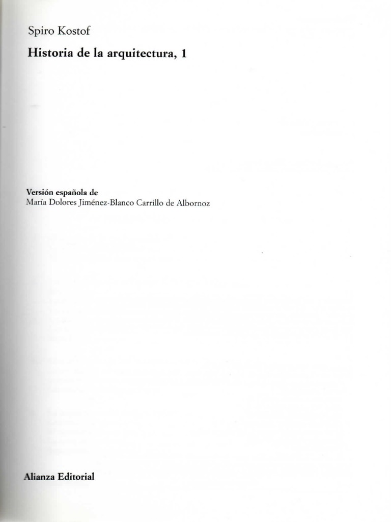KOSTOF, Spiro (1988) - Historia de La Arquitectura. Tomo 1. Cap. 7 | PDF
