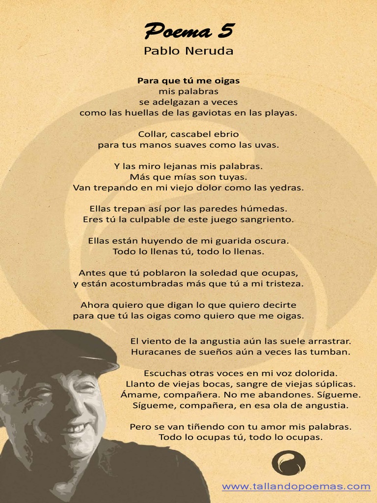 Poema 5 Pablo Neruda PDF | PDF