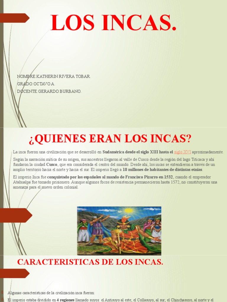 Los Incas | PDF | Imperio Inca