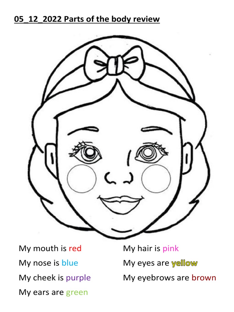 Body Parts Coloring and Craft Activities | PDF | Career & Growth | Wellness