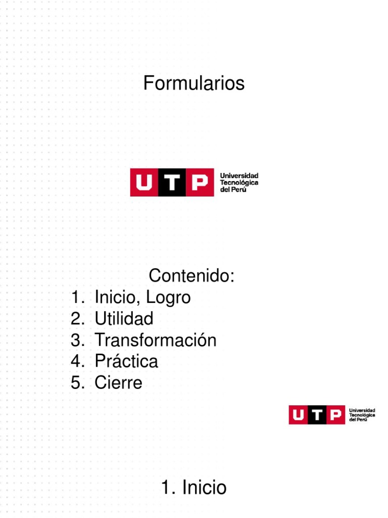 S03 S1 Formularios Taller De Programación Web Pdf Html Red Mundial