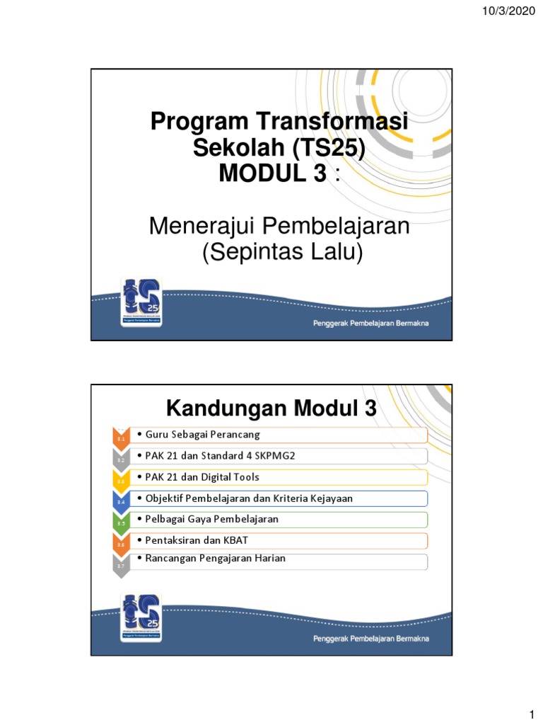 3.0 Modul 3 Overview (PDF) TS25 | PDF