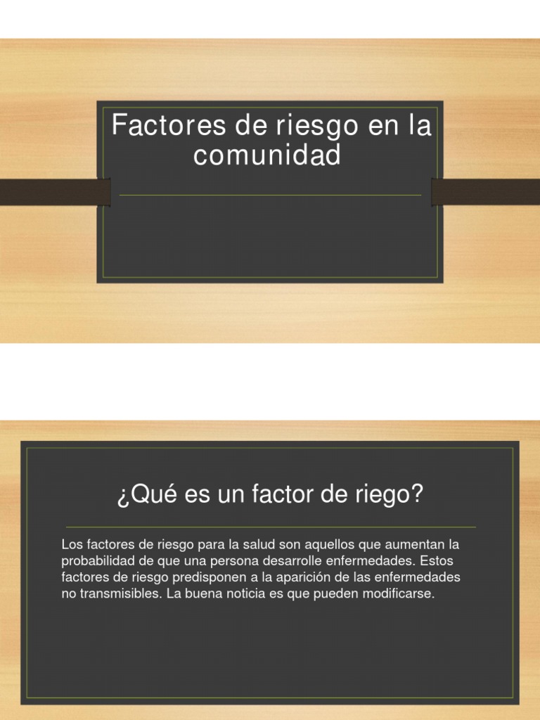 Factores de Riesgo | PDF