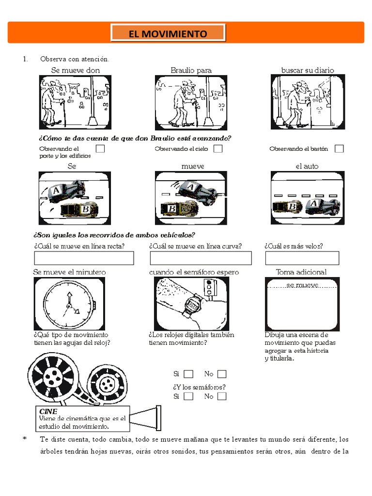 Conceptos Básicos del Movimiento | PDF | Ciencias fisicas | Álgebra lineal