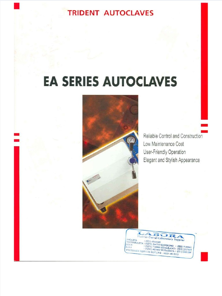 Dokumen - Tips - Trident Ea Series Autoclave | PDF