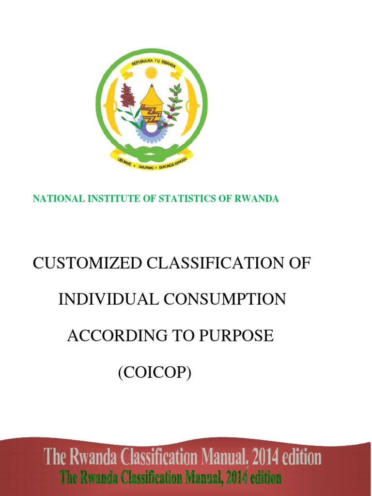 Rwanda COICOP Classification Manual | PDF | Consumption (Economics ...