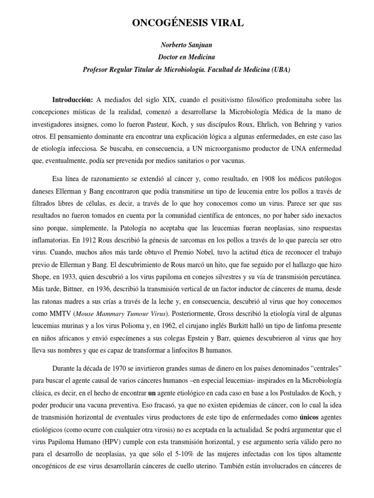Resumen de Oncogénesis Viral | PDF | P53 | Oncogen