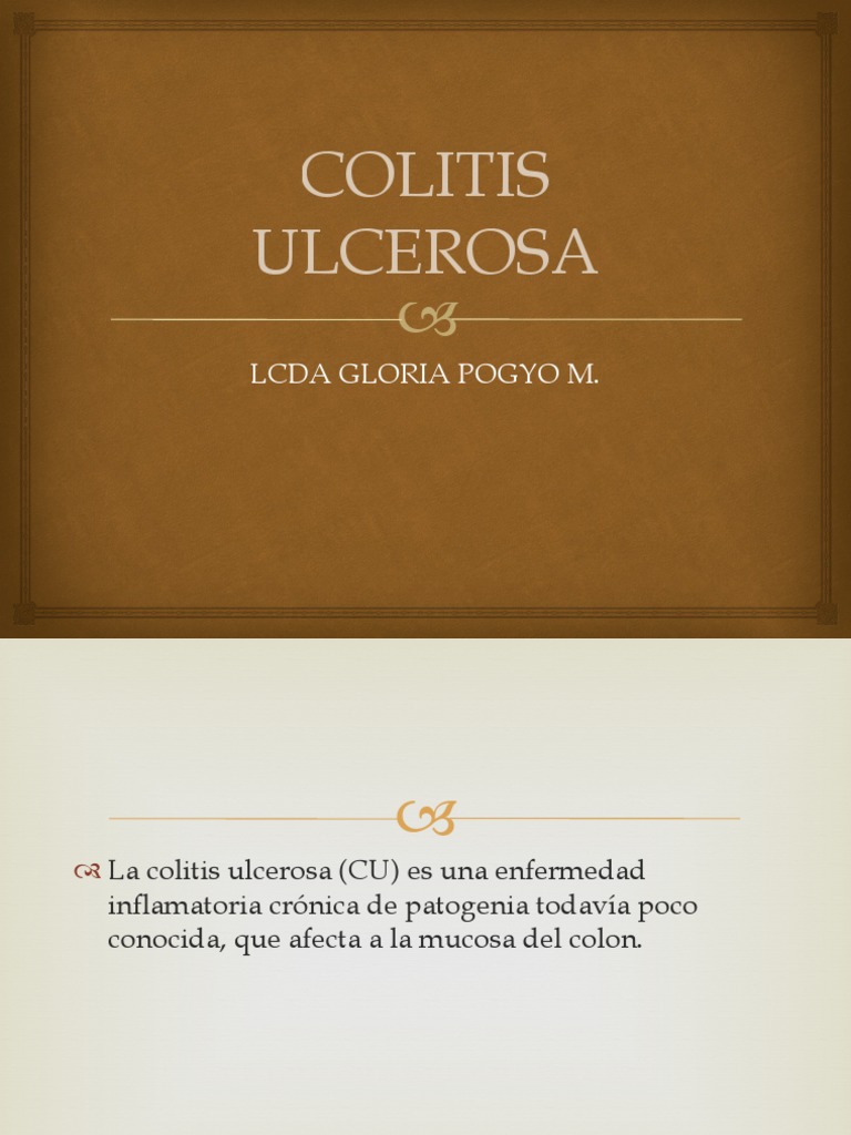 Colitis Ulcerosa | PDF | Ciencias de la Salud | Cuidado de la salud
