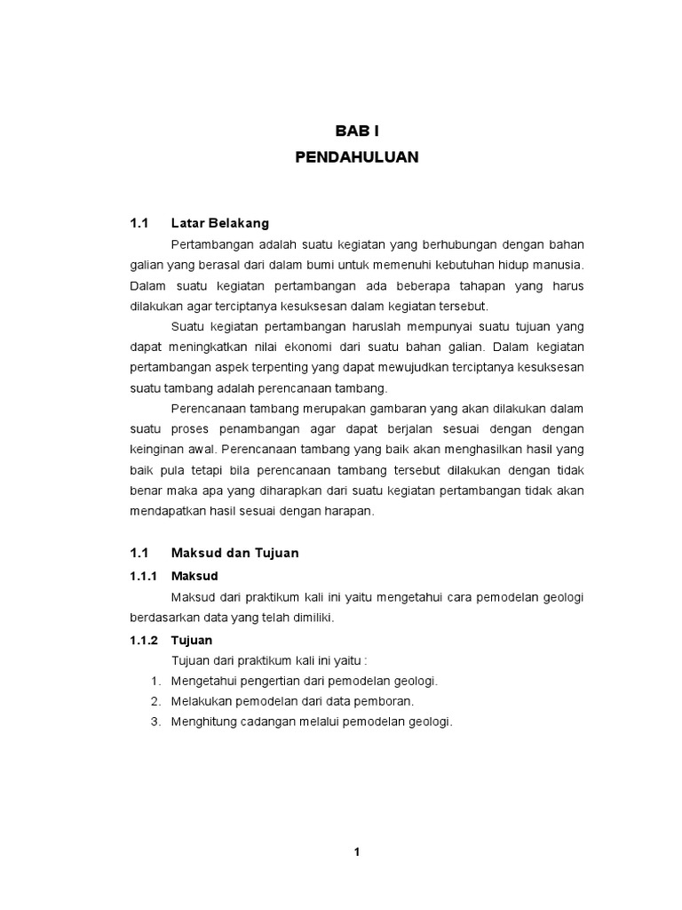 Blok Model Construction | PDF