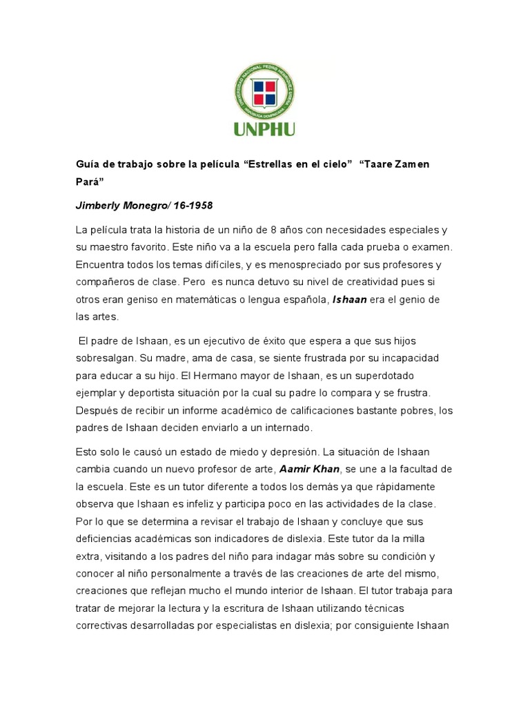 Inclusión y Dislexia en "Estrellas" | PDF | Aprendizaje | Enseñando