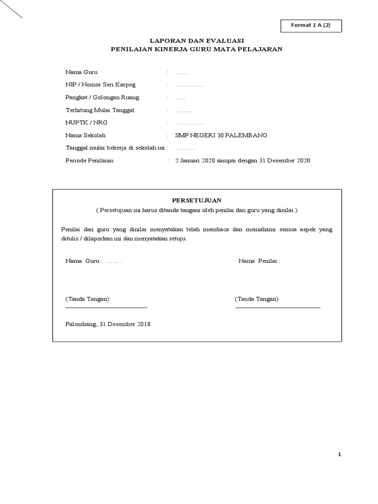 Blanko Instrumen Pemantauan Fakta PKG | PDF