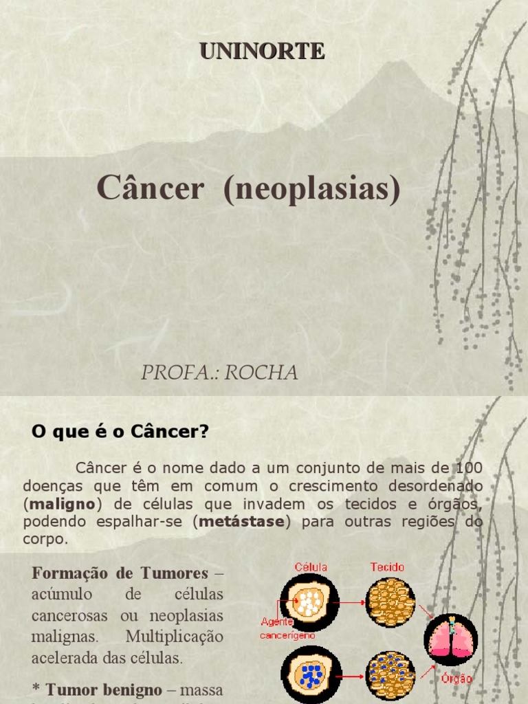 Entendendo o Câncer: Tipos e Tratamentos | PDF
