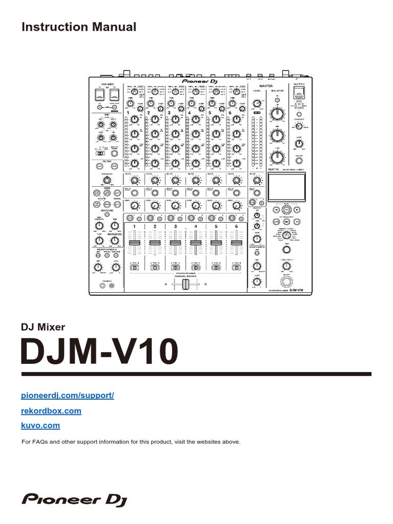 Pioneer DJM V10 User Manual | PDF | Disc Jockey | Headphones