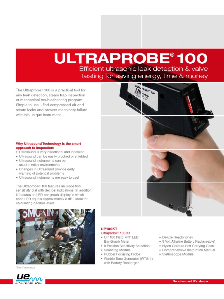 Catalogo Ultraprobe ES-UP100 | PDF | Ultrasound | Leak