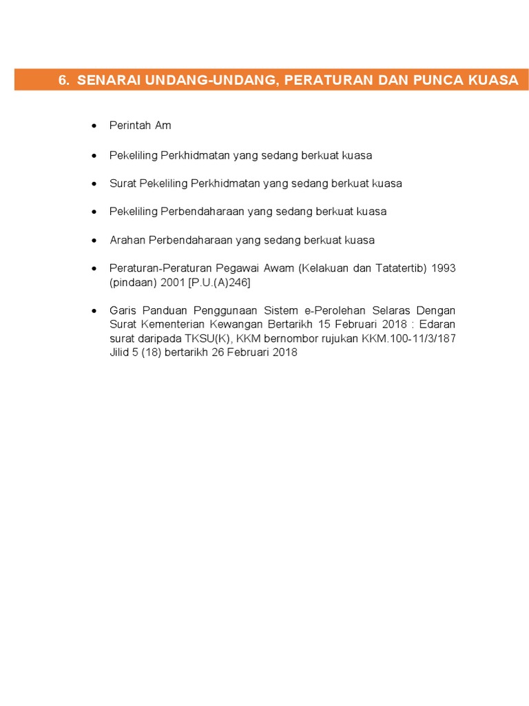 10 - Senarai Undang-Undang - Peraturan - Punca Kuasa | PDF