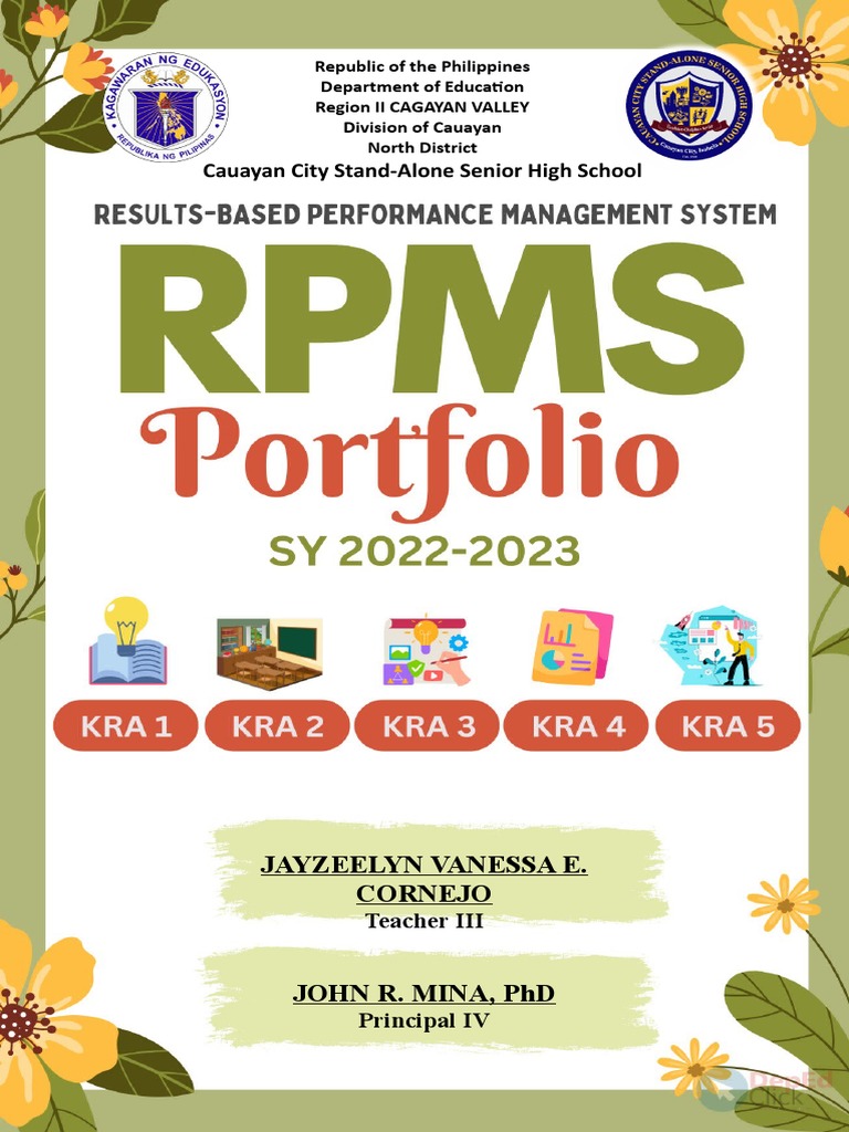 E-Rpms Portfolio (Design 2) - Depedclick | Download Free PDF | Learning ...