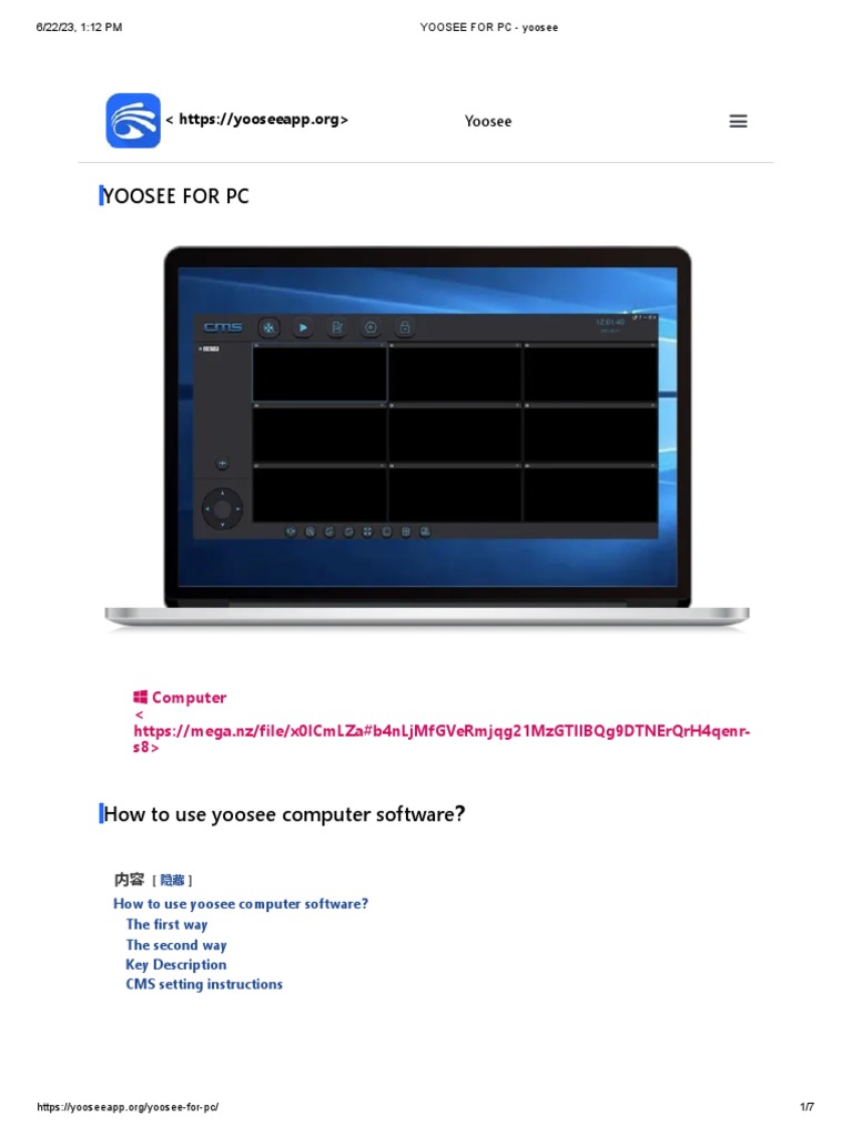 Cara Koneksi YOOSEE FOR PC - Yoosee | PDF | Personal Computers | Computer File