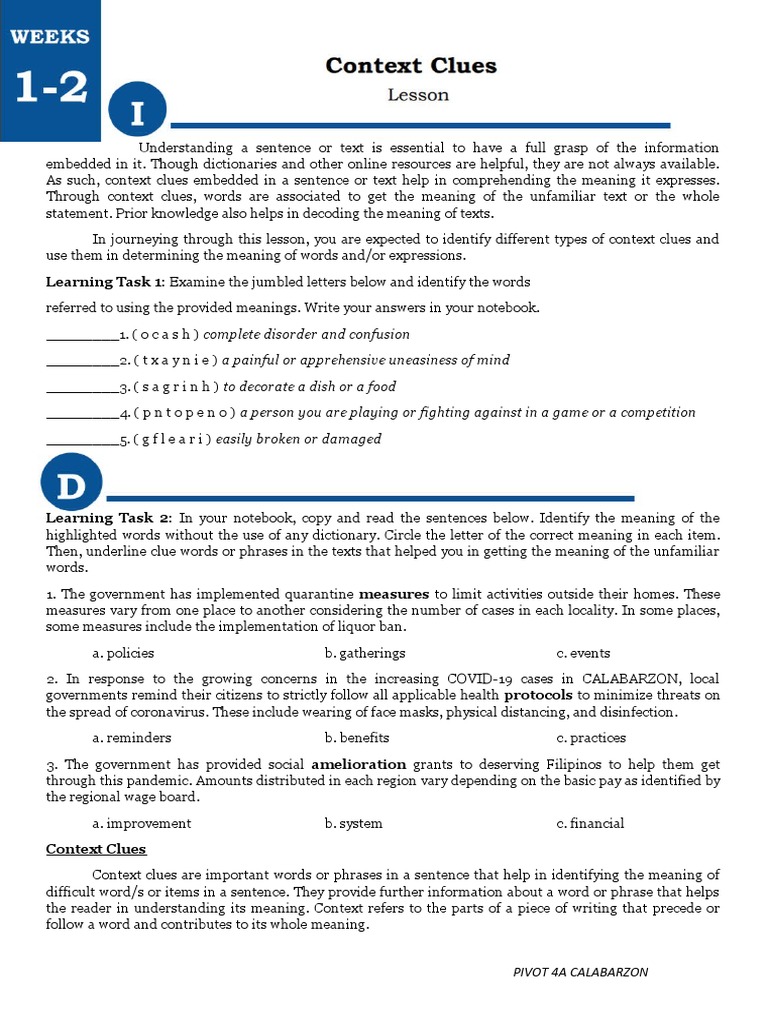 Q1 MELC1 Activity Sheet - English 8 | PDF | Word