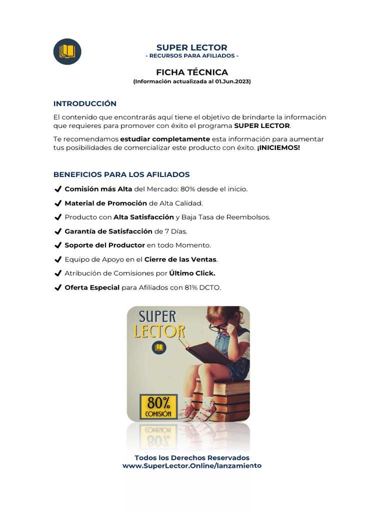 SUPER LECTOR 3.0 Ficha Tecnica | PDF | Negocios
