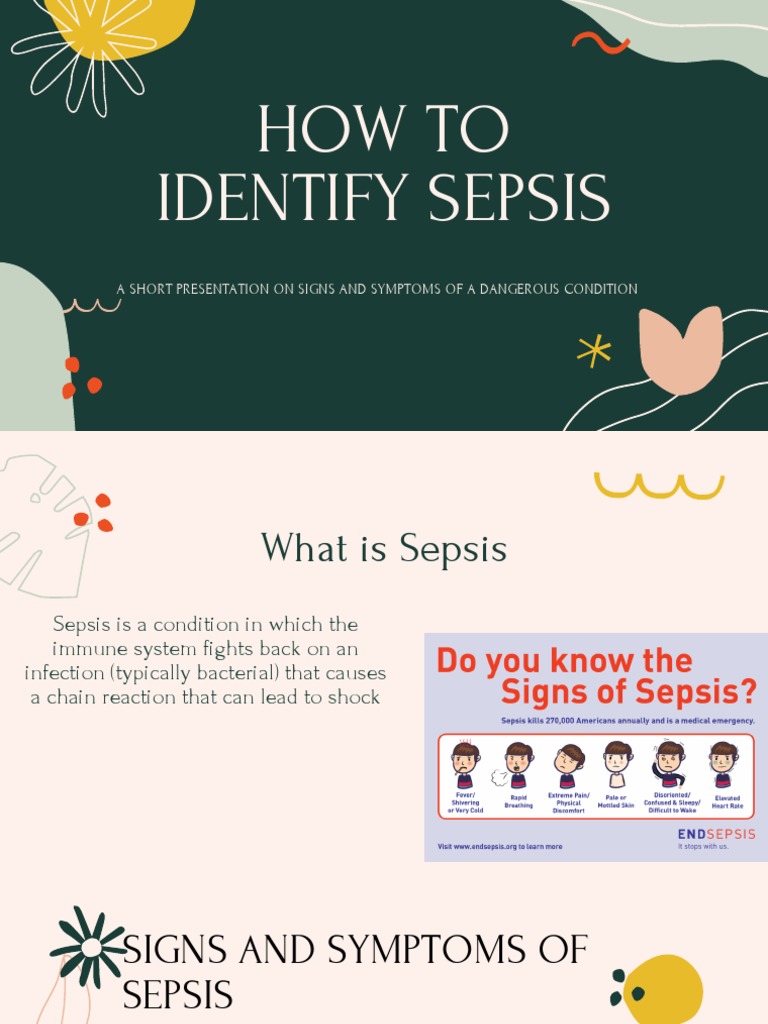 how to identify sepsis presentation | PDF | Sepsis | Infection
