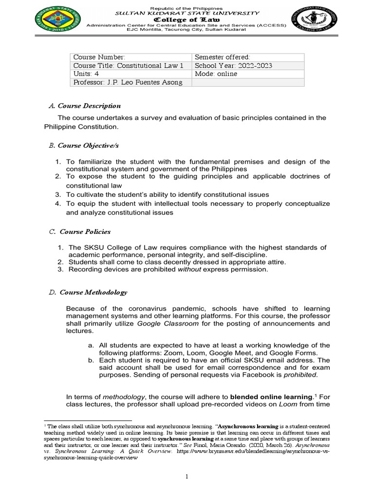 Constitutional LAw | PDF | Educational Technology | Commission On Elections (Philippines)