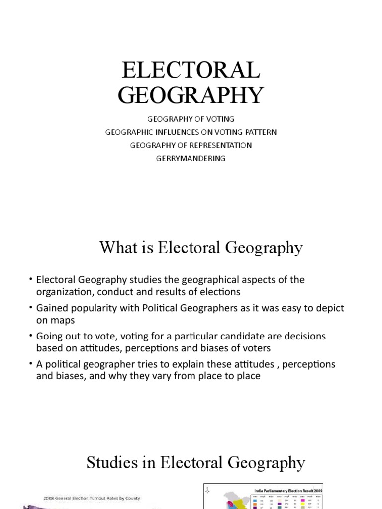 Electoral Geography | PDF