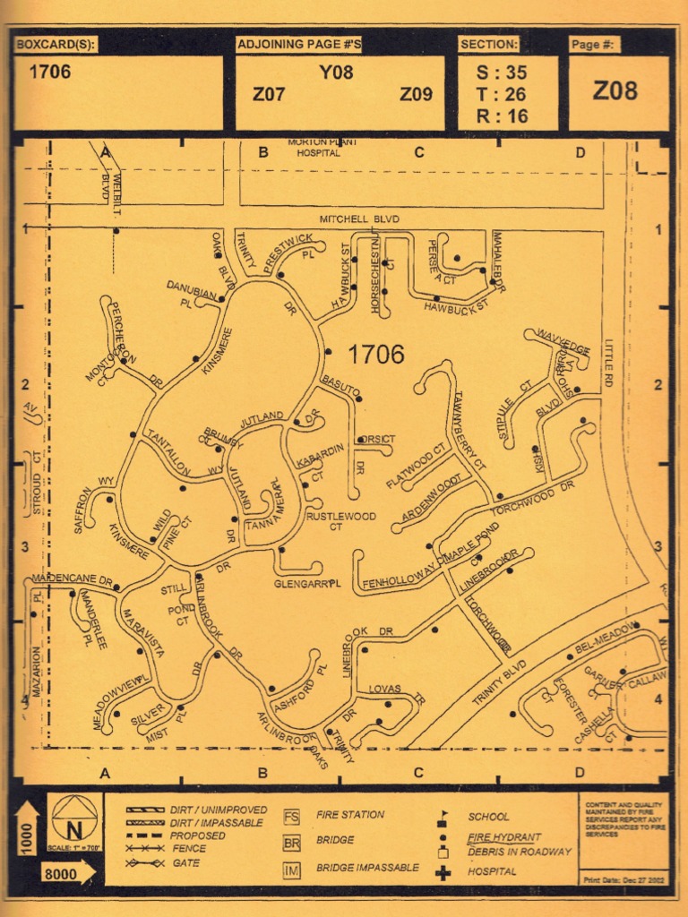 Trinity Oaks Fire Hydrant Map | PDF