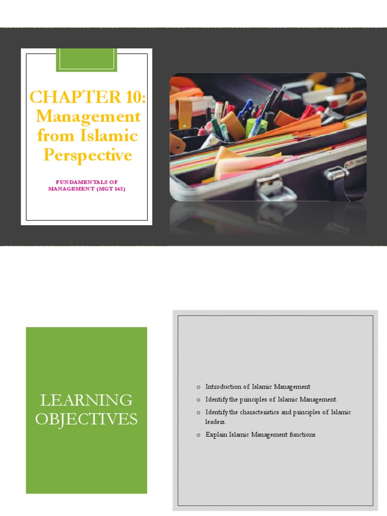 CHAPTER 10-Islamic Management | PDF