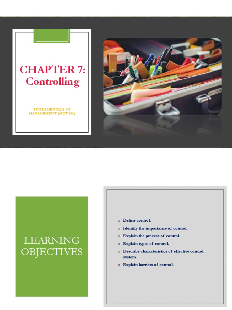 CHAPTER 7-Controlling | PDF | Feedback | Business