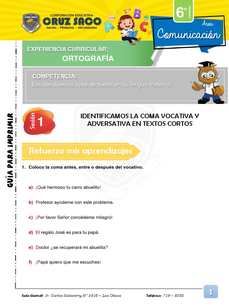 Guía de Ortografía para Primaria | PDF