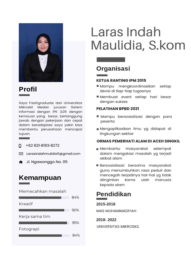 Surat Lamaran Dan CV | PDF | Karier & Perkembangan | Pengembangan Diri