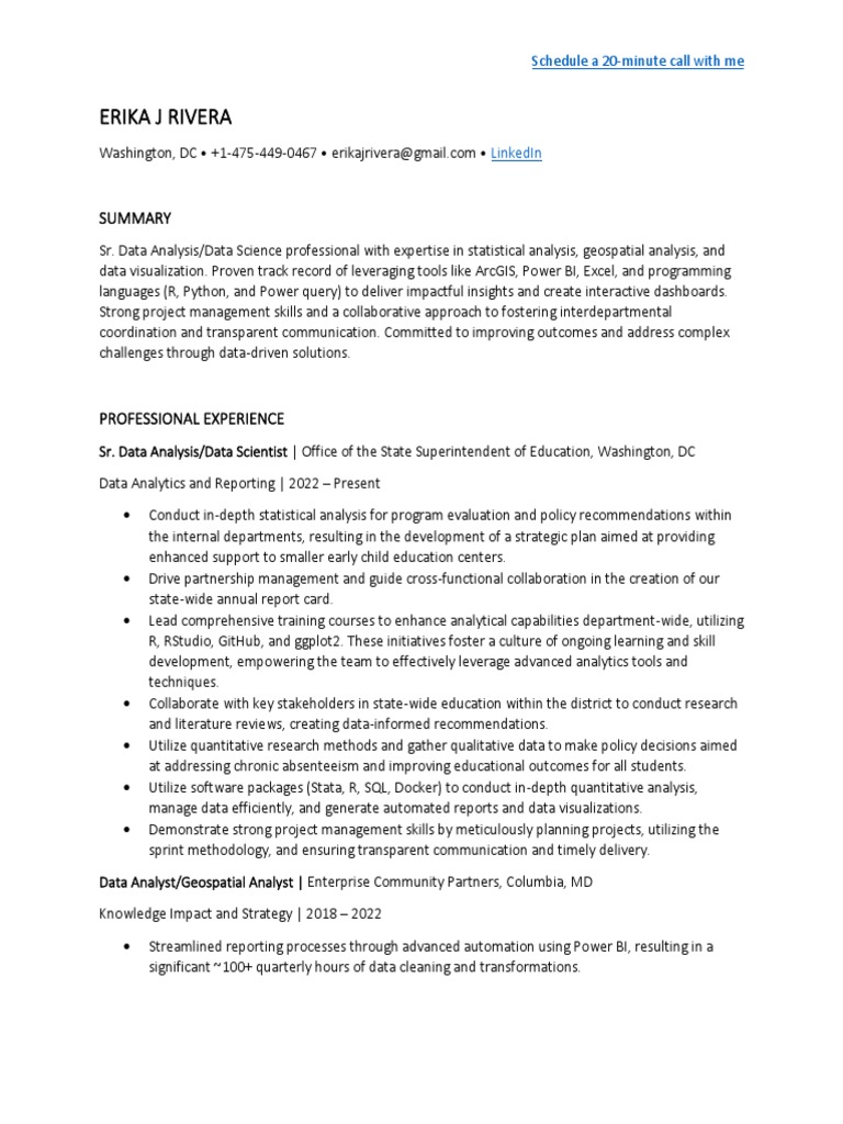 Erika Rivera Resume | PDF | Career & Growth | Business