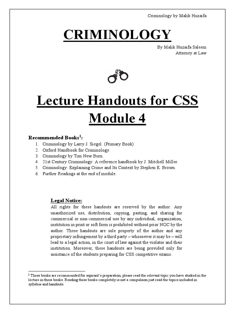 Criminology Module 4 by Malik Huzaifa | PDF | Capital Punishment ...