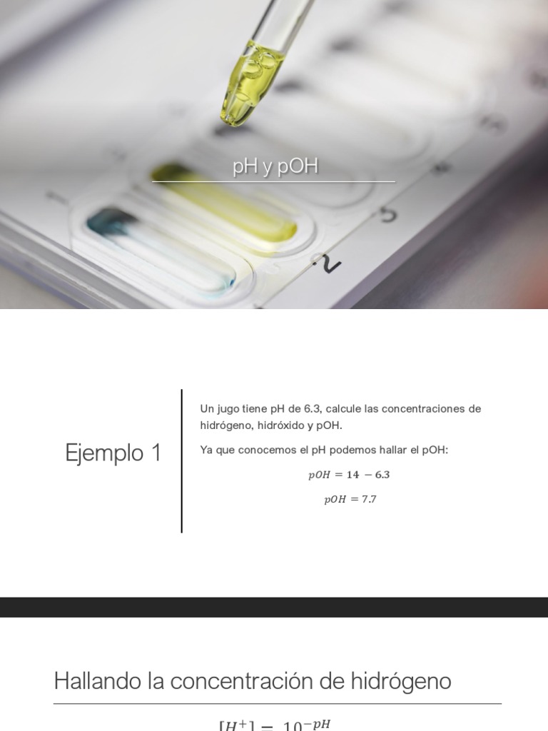 6pH y pOH | PDF | Ph | Química