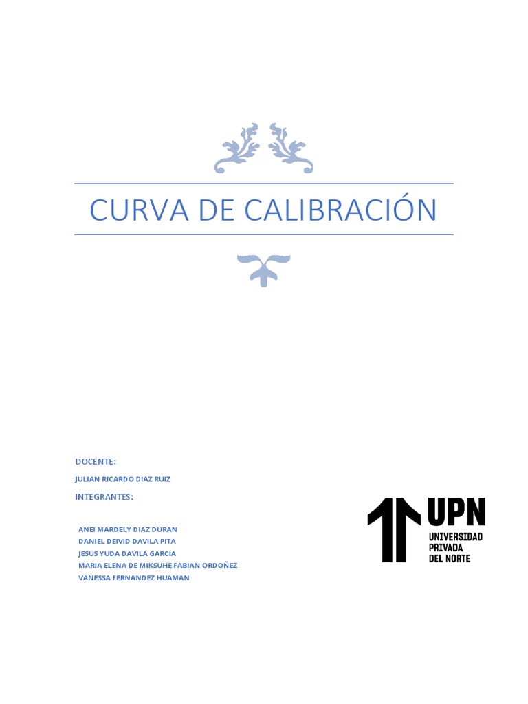 Curva de Calibración | PDF