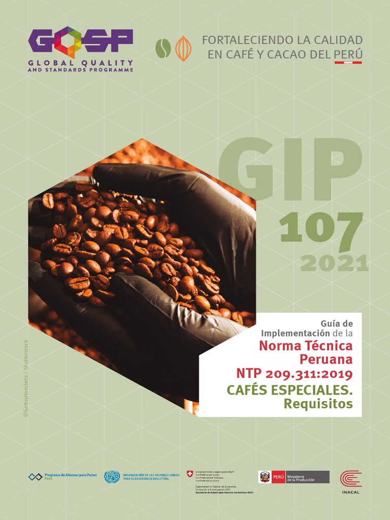 GIP 107. Cafés Especiales.pdf | PDF | café | Seguridad alimenticia