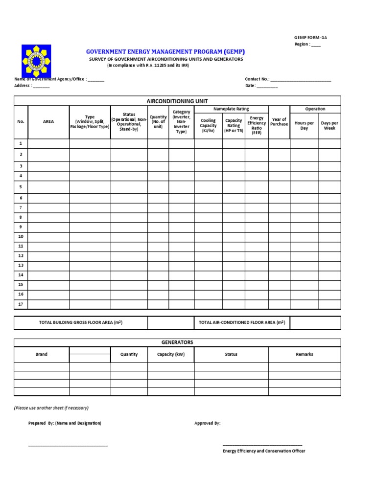 Air Conditioning and Equipment Inventory | PDF | Air Conditioning ...