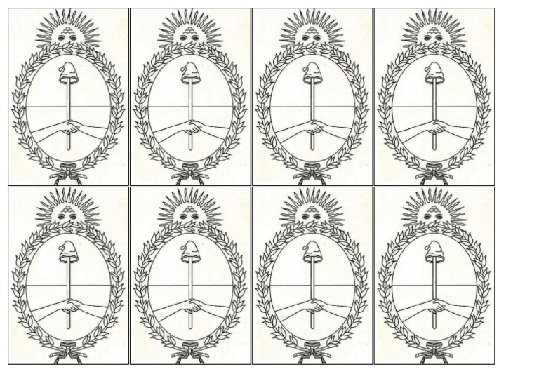 Escudo Nacional Argentino para Pintar | PDF