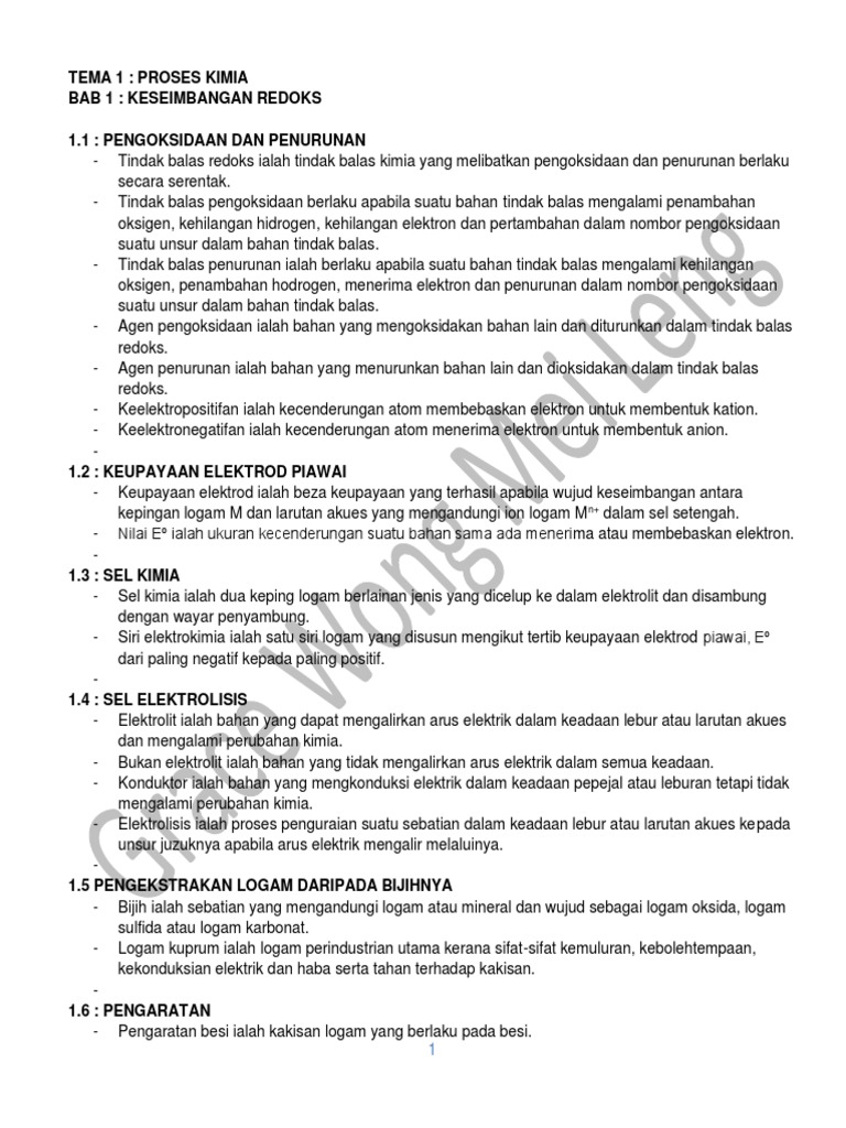 Definisi Istilah Kimia T5 | PDF