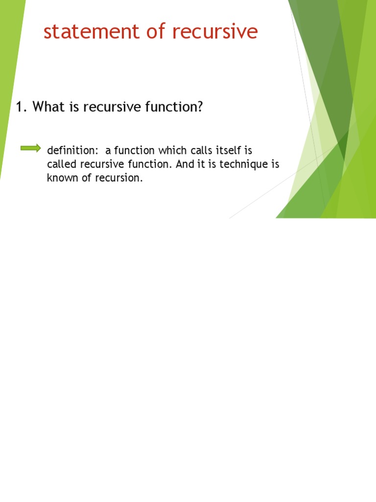 Recursion | PDF