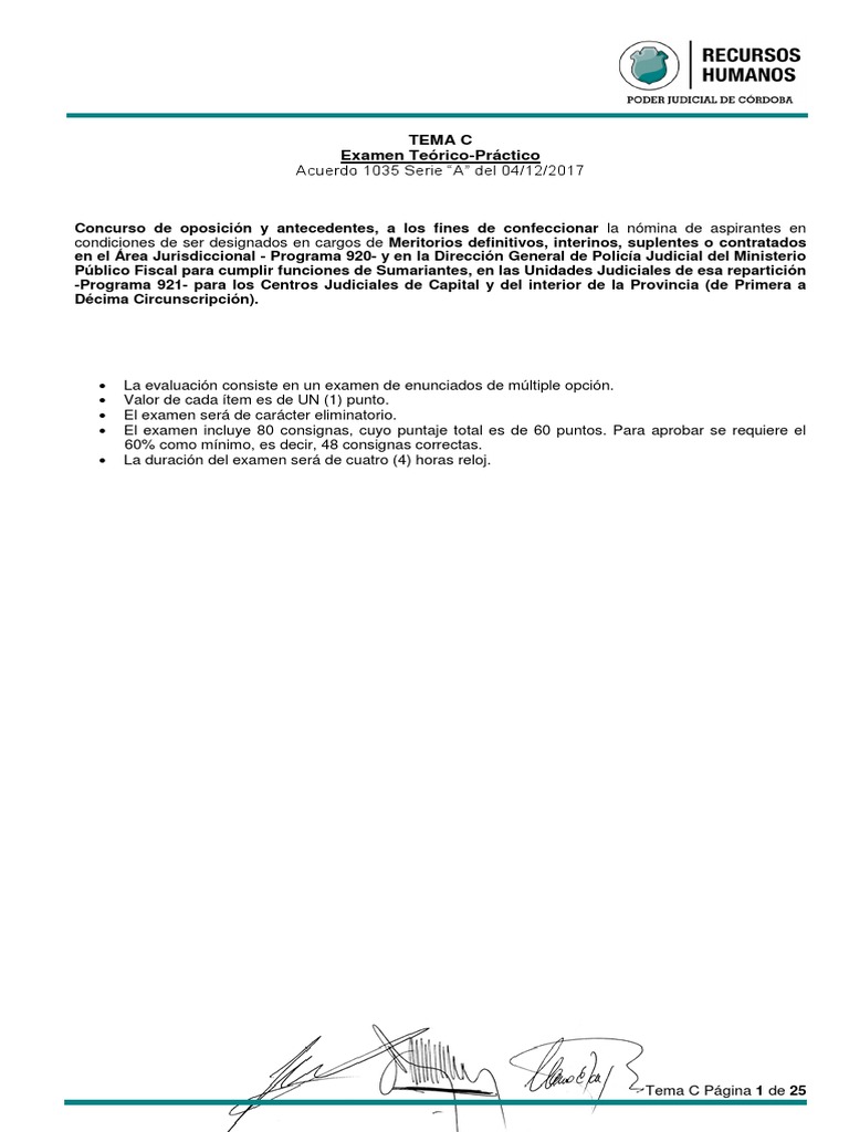 Cuadernillo Ac 1035 Tema C | PDF | Judicaturas | Fiscal