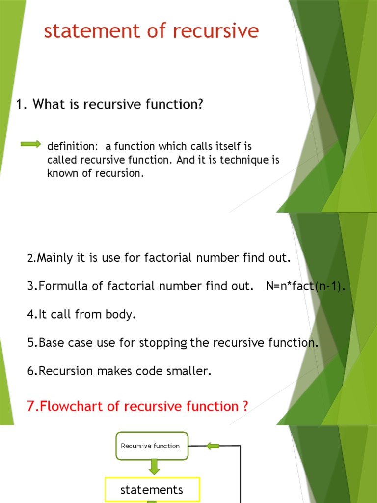 Statement of Recursive2 | PDF