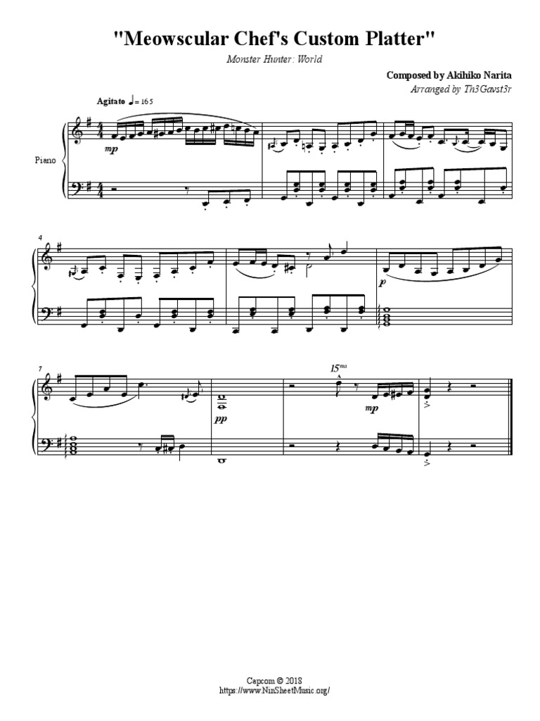 Monster Hunter World - Meowscular Chefs Custom Platter | PDF