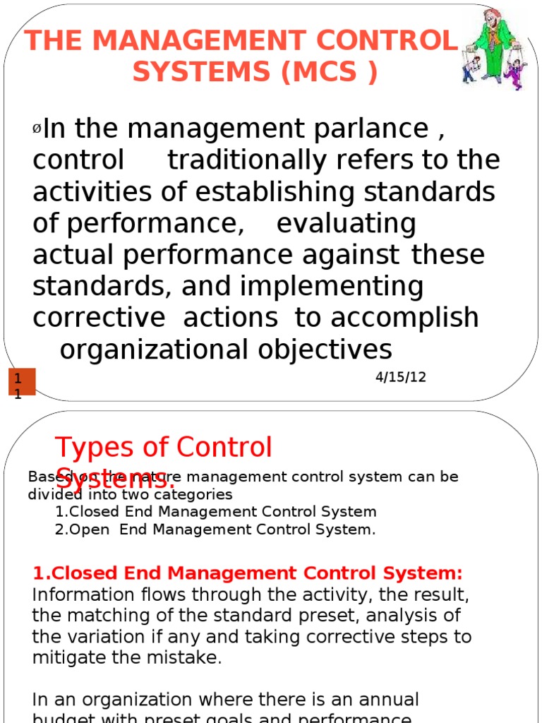 The Management Control Systems (MCS) | PDF | Strategic Management | Goal