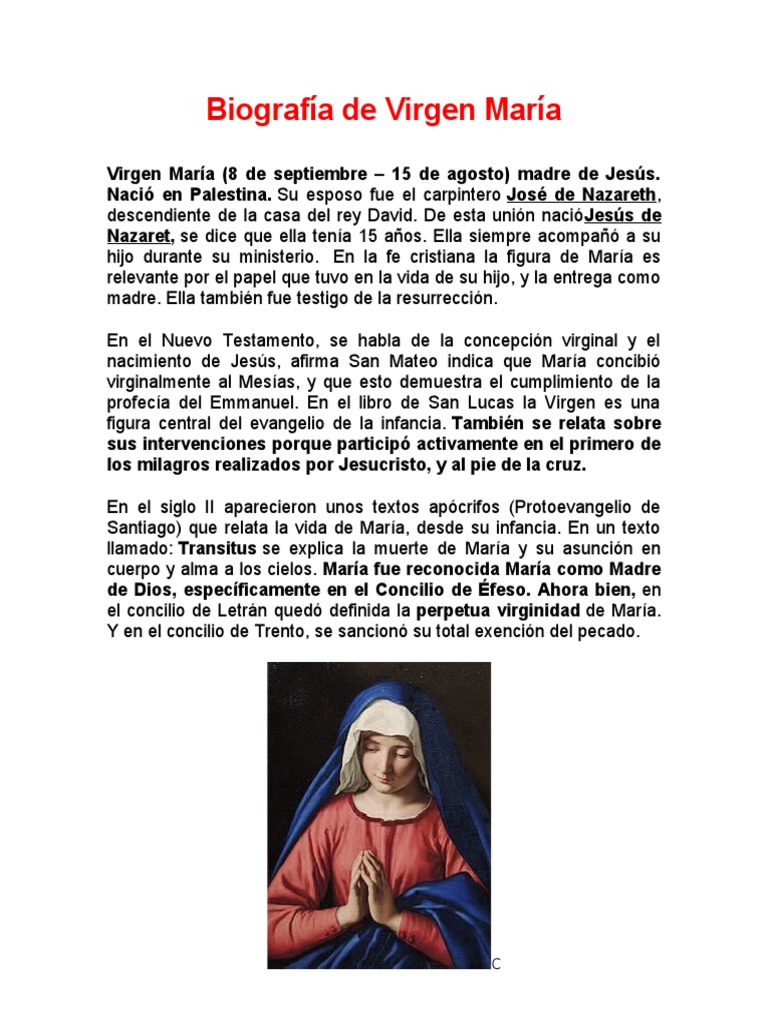 Biografía de Maria | PDF
