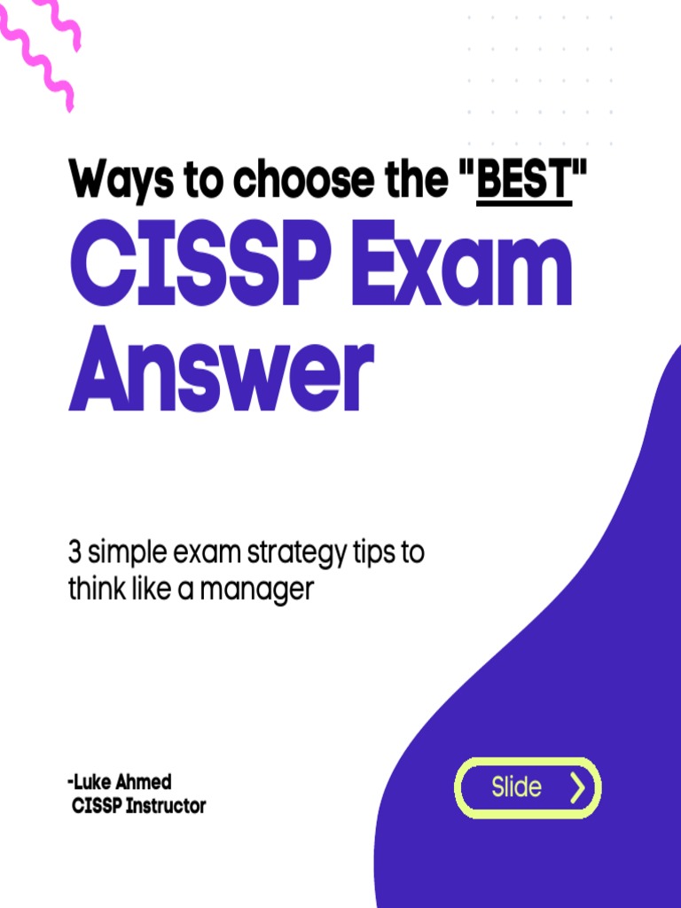 CISSP Exam Tips for Managers | PDF