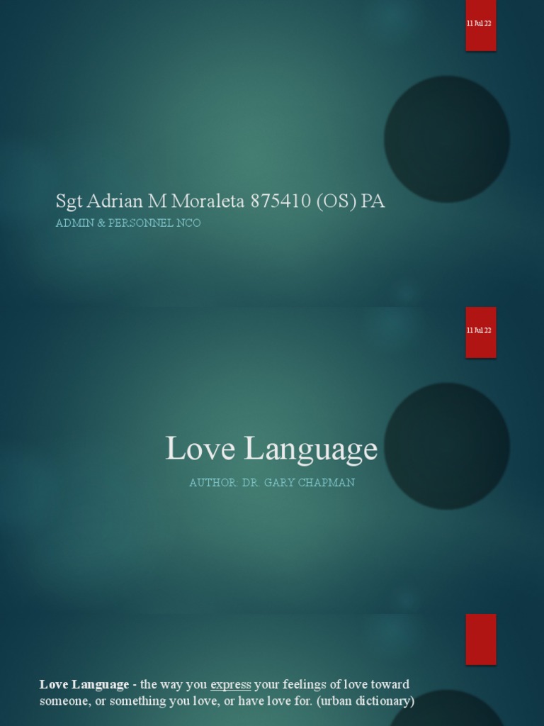 5 LOVE LANGUAGES-PRESENTATION | PDF
